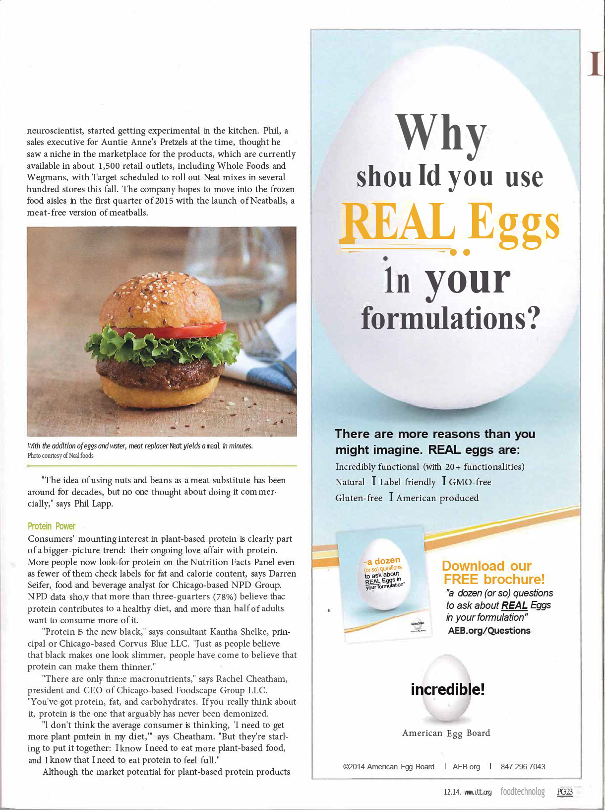 Food Technology Magazine - A New Crop of Plant Protein Pioneers - Axiom ...